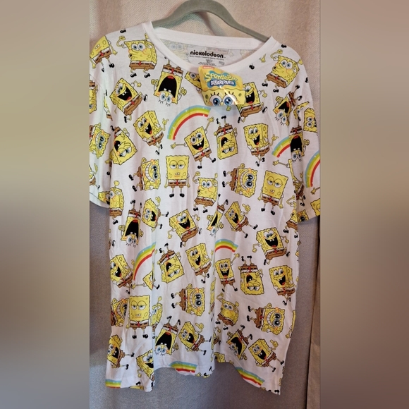 Nickelodeon | Tops | New Xl Jr Spongebob Top 7526 | Poshmark